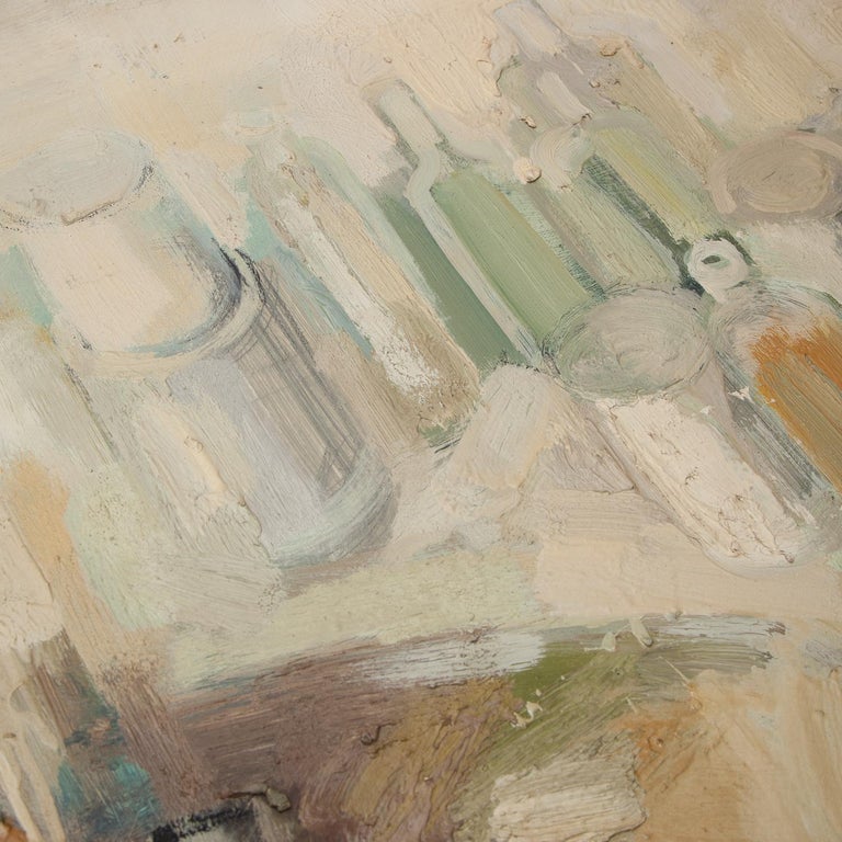 F Walter - Large painting of an Artists Palette at 1stDibs