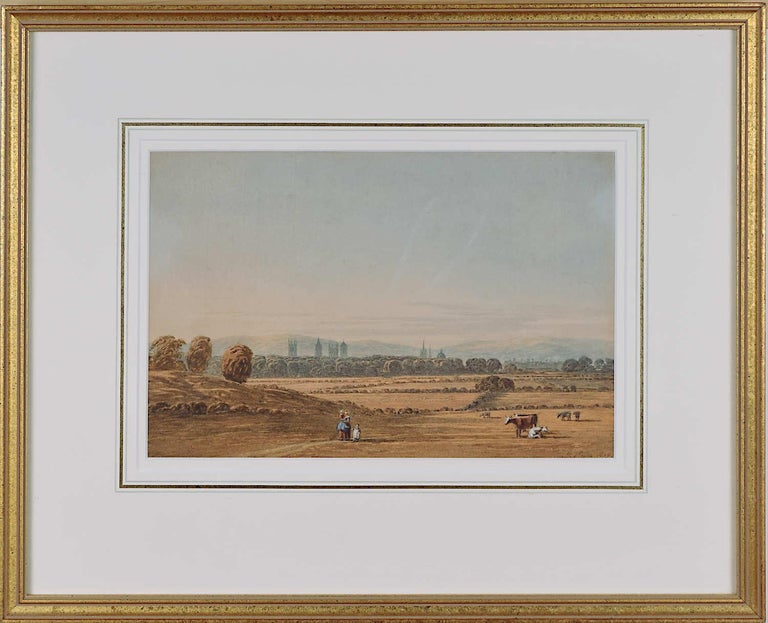 George Pyne - George Pyne, Panoramic View of Oxford (1849) watercolour ...