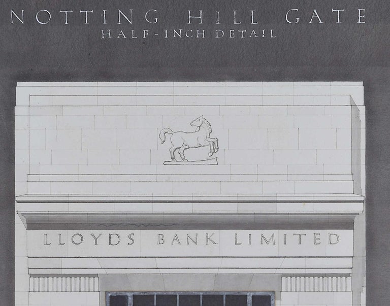 Edward Maufe - Edward Maufe RA FRIBA: 'Design for Lloyds Bank, Notting ...