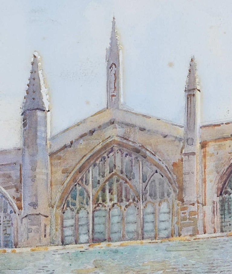 William Matthison - William Matthison: The Cloisters, New College, Oxford watercolour For Sale ...