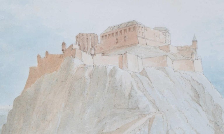 Richard Westmacott - Edinburgh Castle watercolour by Richard Westmacott ...