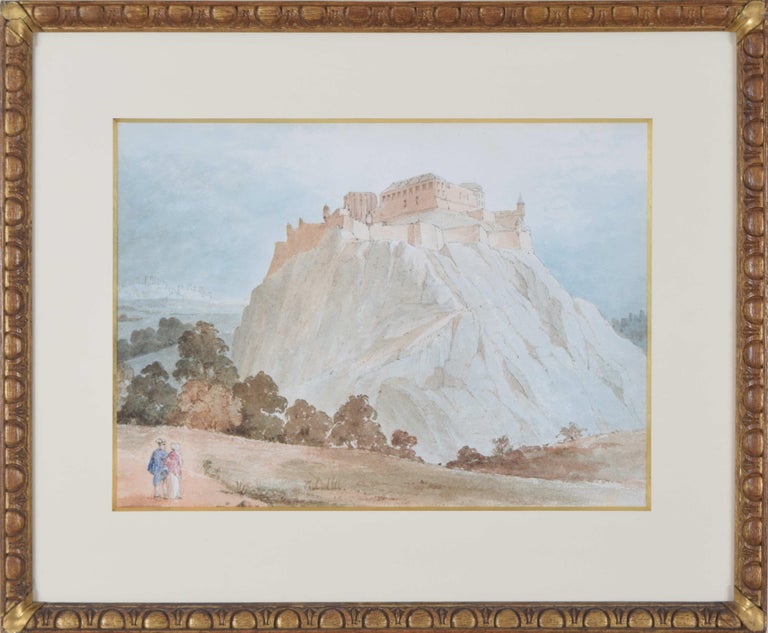 Richard Westmacott - Edinburgh Castle watercolour by Richard Westmacott ...