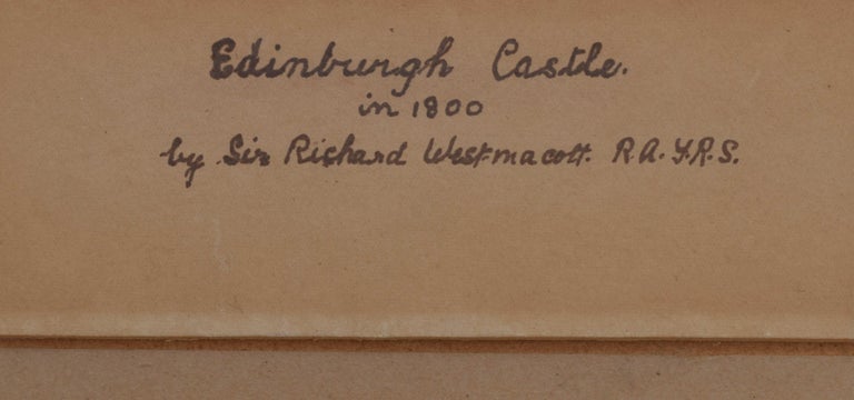 Richard Westmacott - Edinburgh Castle watercolour by Richard Westmacott ...