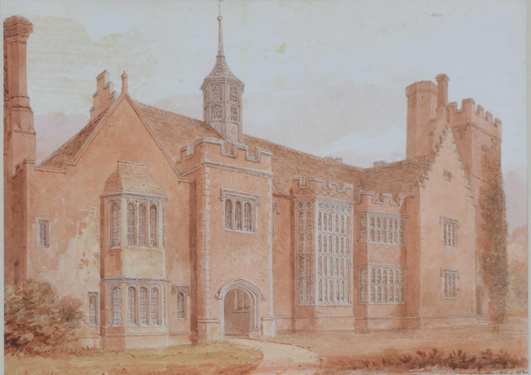 John Chessell Buckler - Horham Hall, Essex watercolour by John Chessell ...