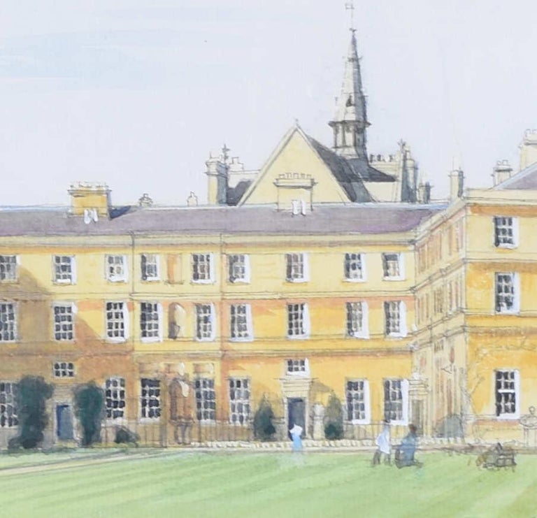 John Doyle - Trinity College, Oxford watercolour by John Doyle For Sale ...