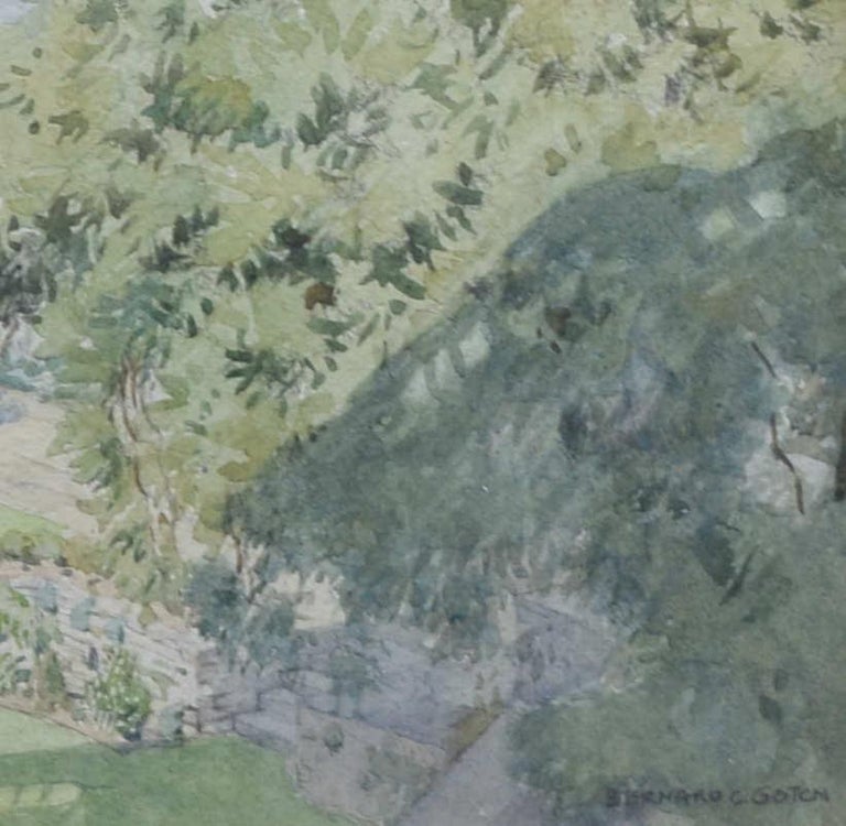 Bernard Cecil Gotch - Queen's College, Oxford watercolour by Bernard ...