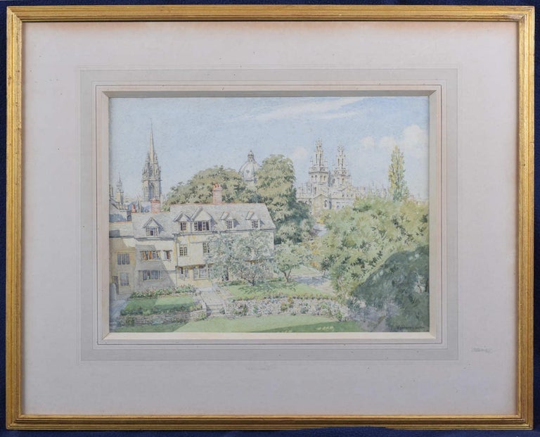 Bernard Cecil Gotch - Queen's College, Oxford watercolour by Bernard ...