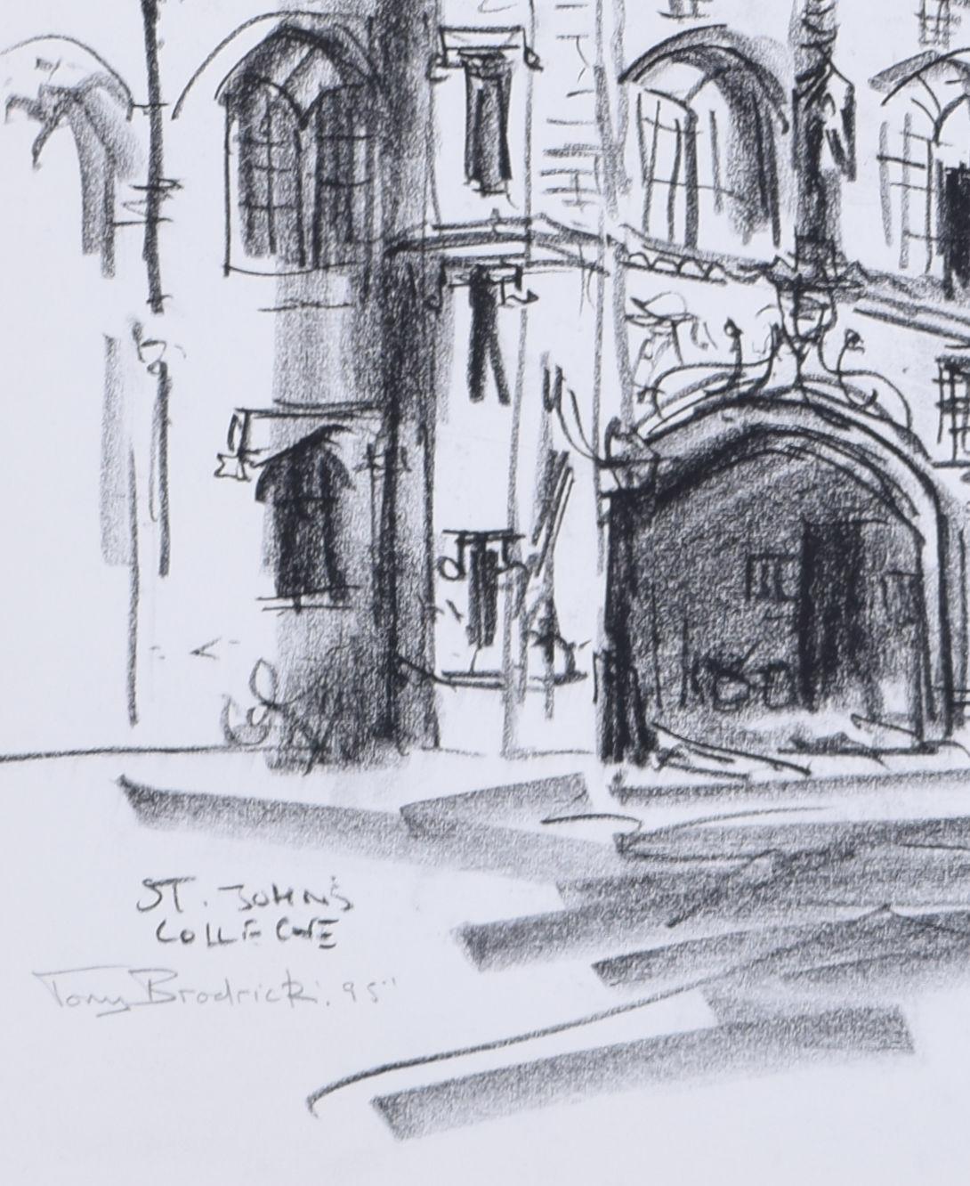 Tony Broderick - St John's College, Cambridge Great Gate print by Tony ...