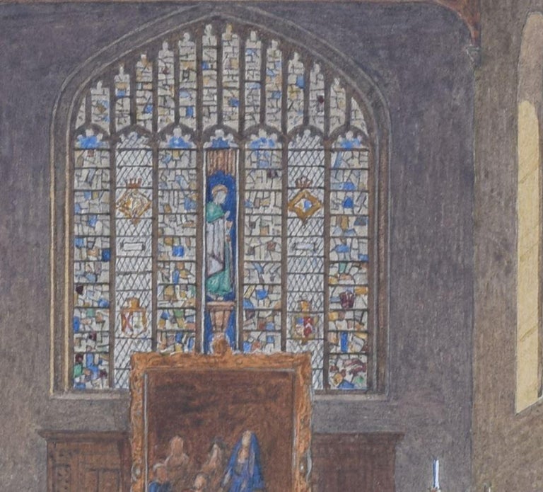 George Pyne - St John’s College, Cambridge Old Chapel watercolour by ...