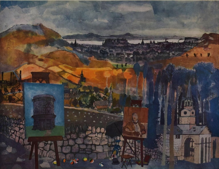 Leonard Rosoman - Leonard Rosoman Shell Guide to Midlothian advertising ...