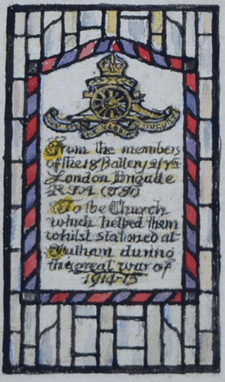 Reginald Hallward - Reginald Hallward WW1 Stained Glass Memorial Window ...