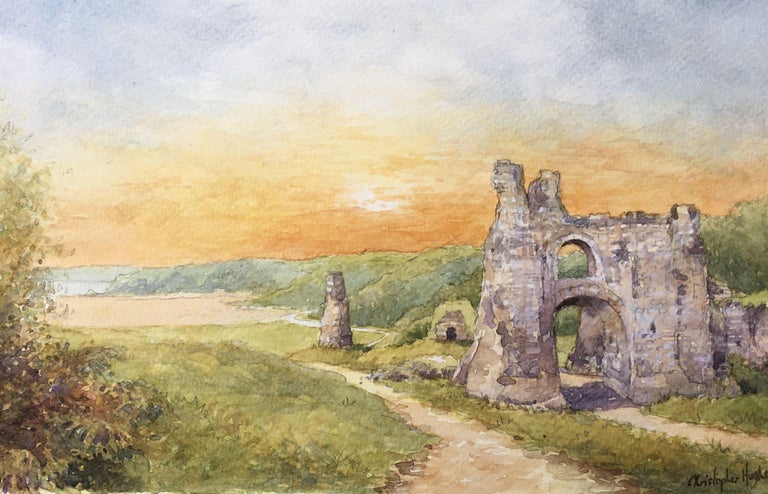 Christopher Hughes - Pennard Castle. The Gower.South Wales, Painting ...