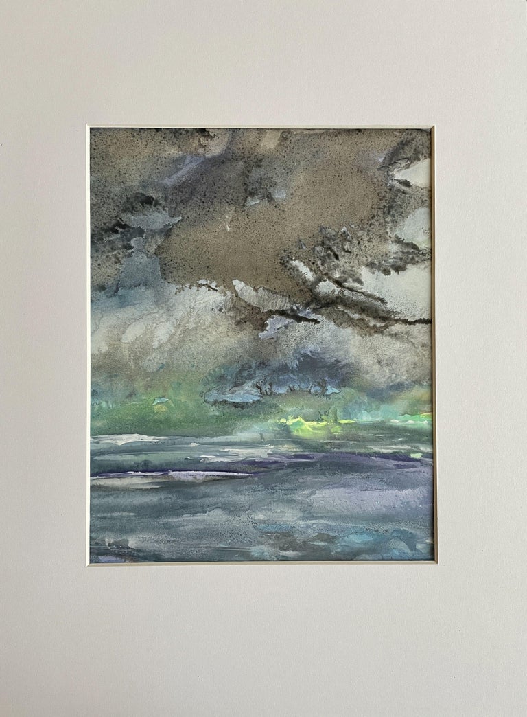 Gesa Reuter - Seeing Some Clouds Today, Painting, Watercolor on Paper ...