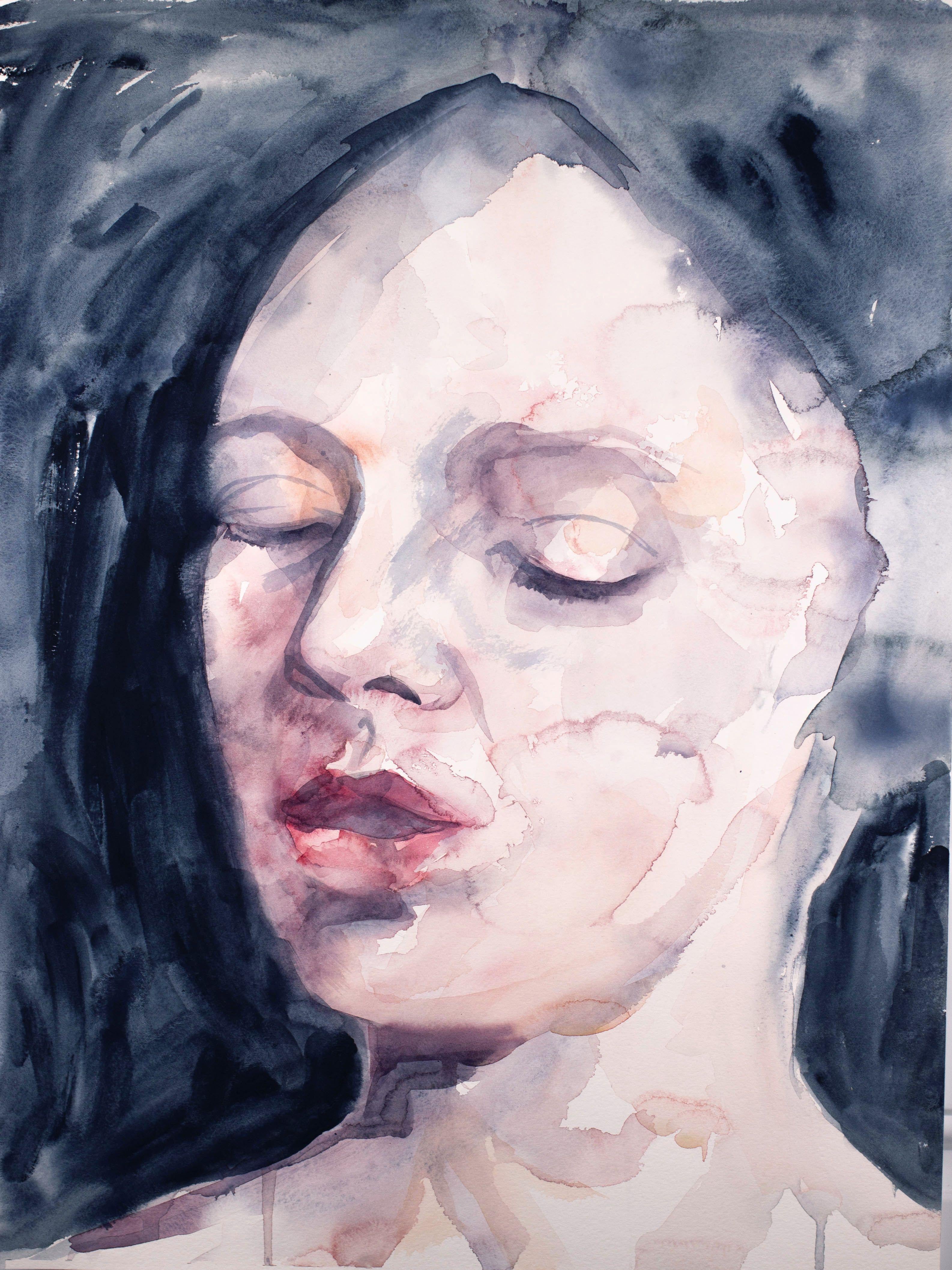 Elizabeth Becker - Deeper No. 2, Painting, Watercolour on Paper For ...