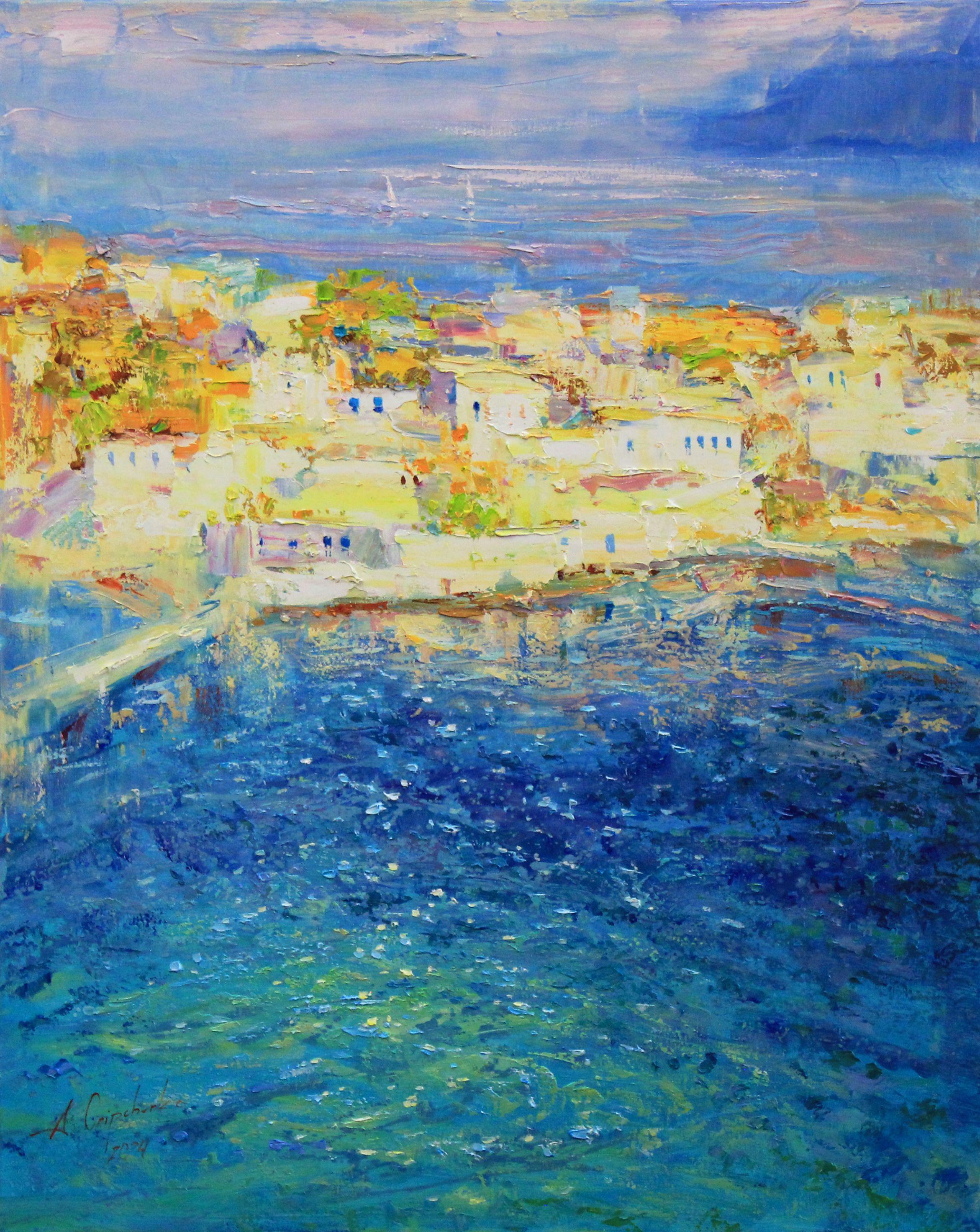 Kristen Olson Stone - Beautiful Laguna, Painting, Oil on Canvas For ...