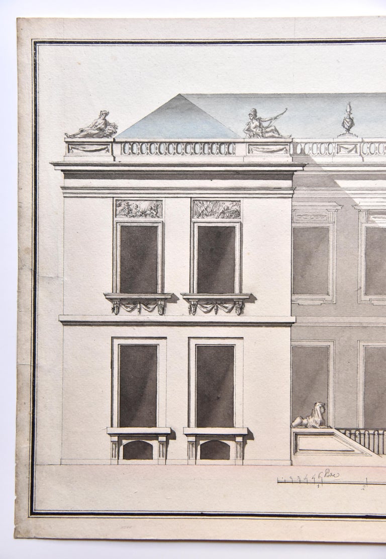 Unknown - Transition style mansion project around 1760-1770. French ...