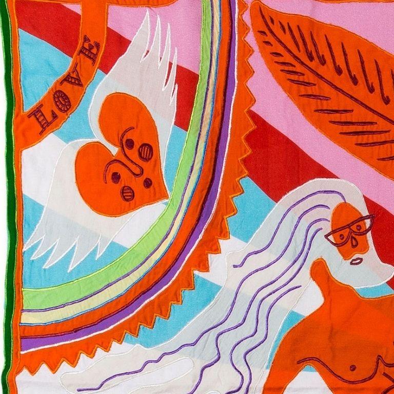 Grayson Perry - Marriage Flag -- Embroidery, Tapestry, Contemporary Art ...