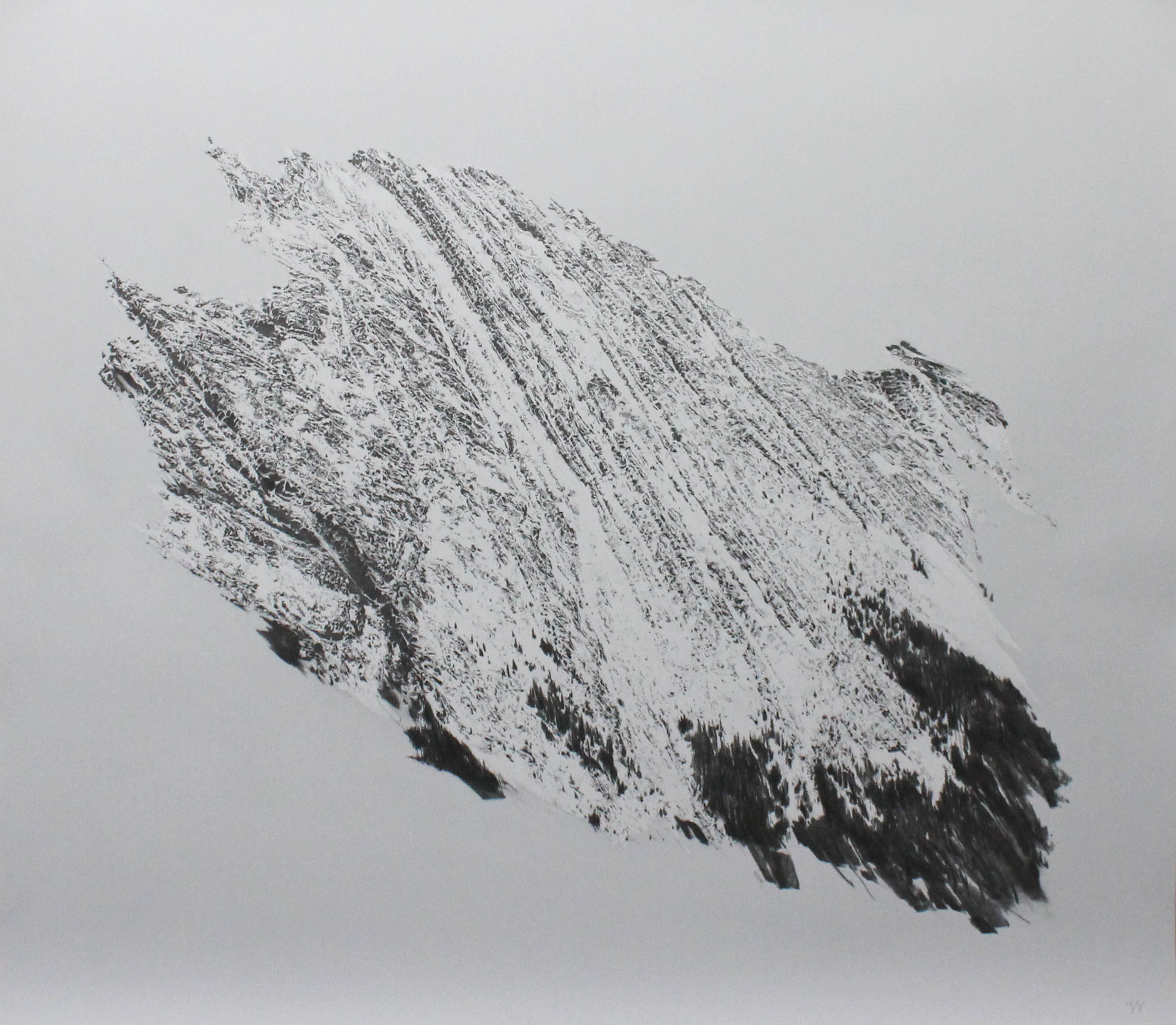 Charley Young - Striation III, graphite and watercolour pencil drawing ...