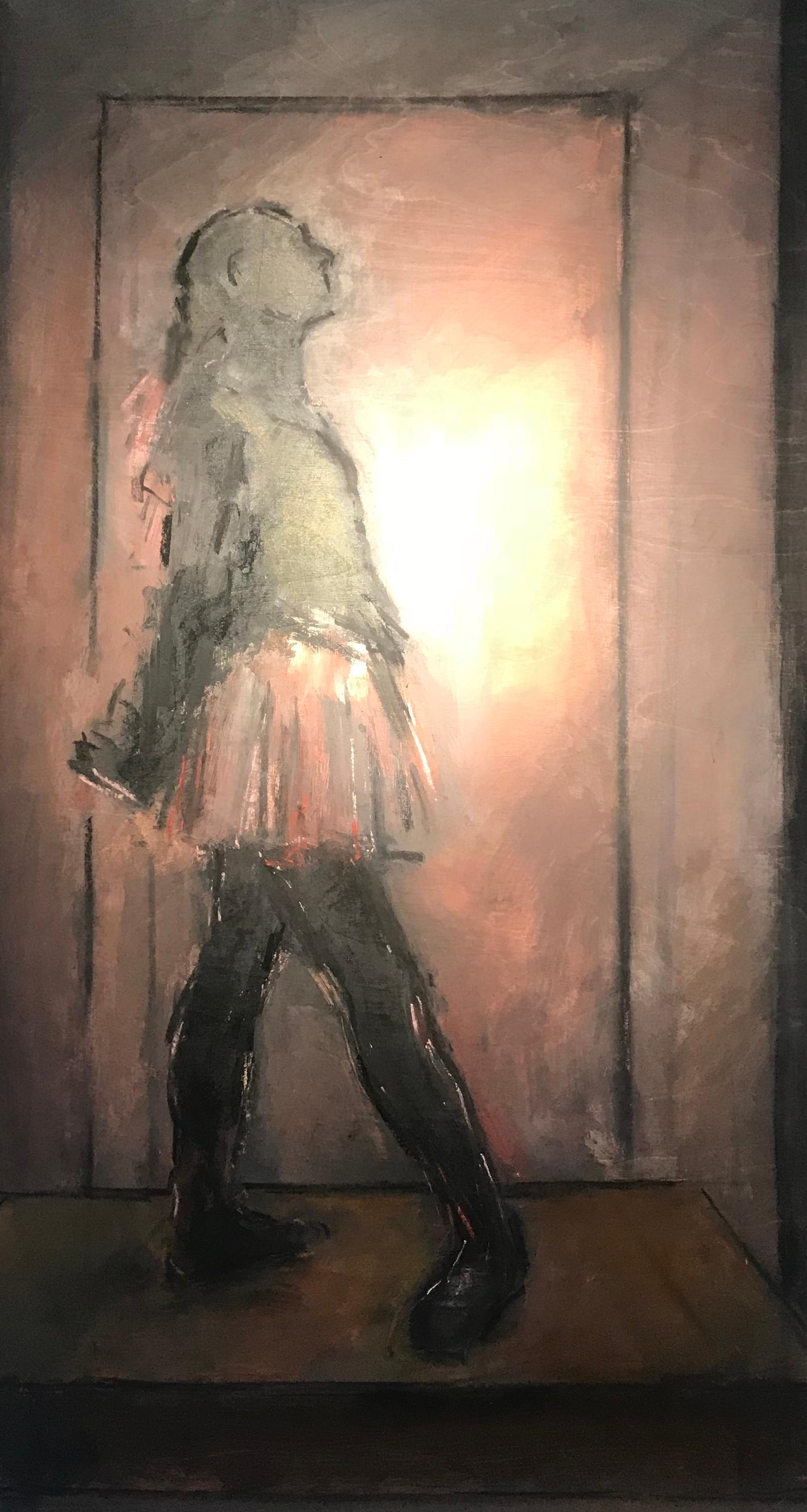 Bryan Pearce - Three Angels, figurative, oil on board, 1963, by Bryan ...