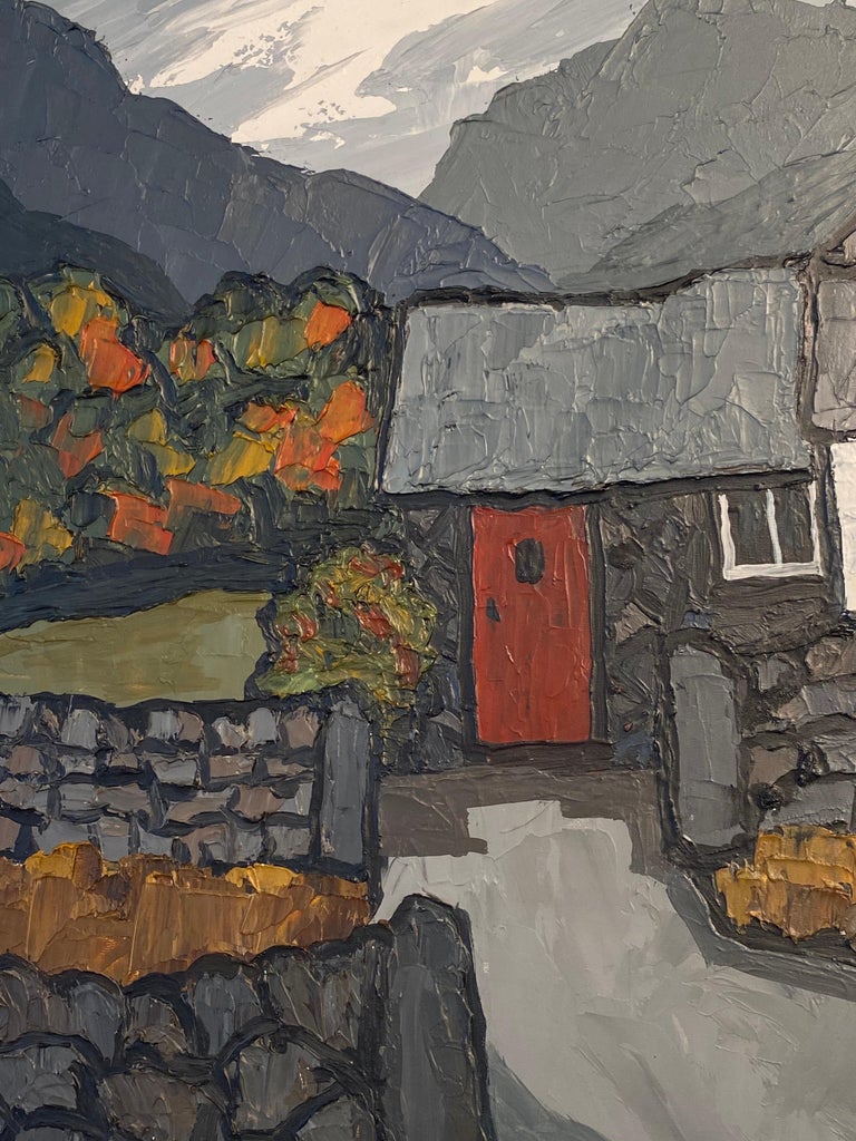 David Barnes - 'Snowdonia Farm' Contemporary Welsh Landscape painting ...