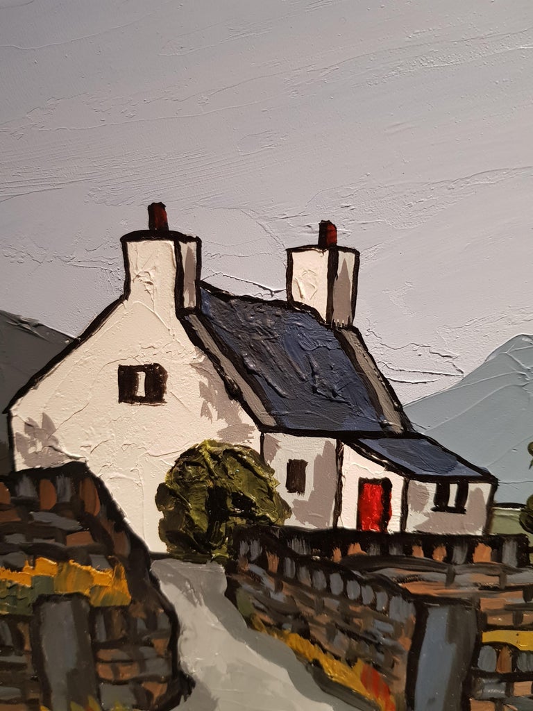 David Barnes - Contemporary Welsh Landscape Painting 'Cottage near ...