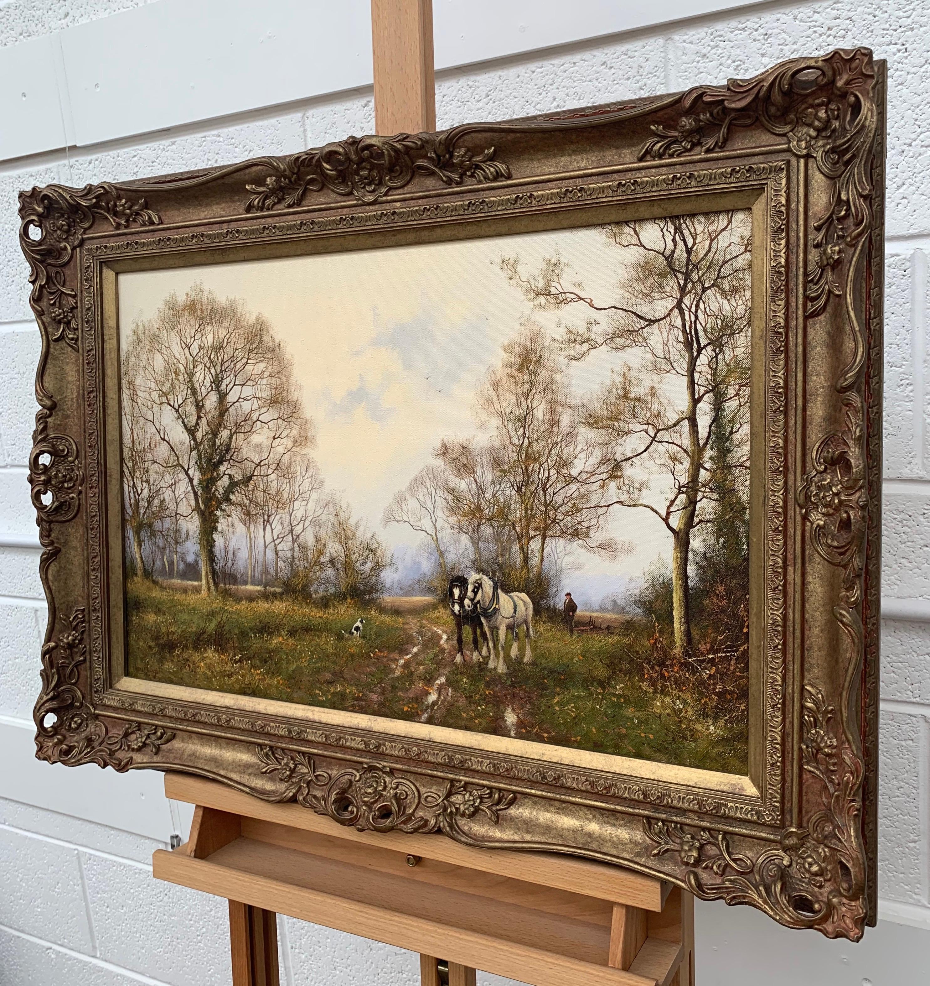 James Wright - Traditional Oil Painting of English Countryside with ...