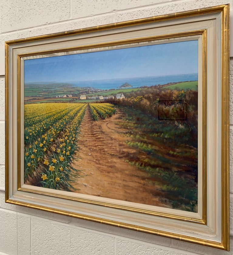 Lionel Aggett - Springtime in Cornwall Coastal Landscape by 20th ...