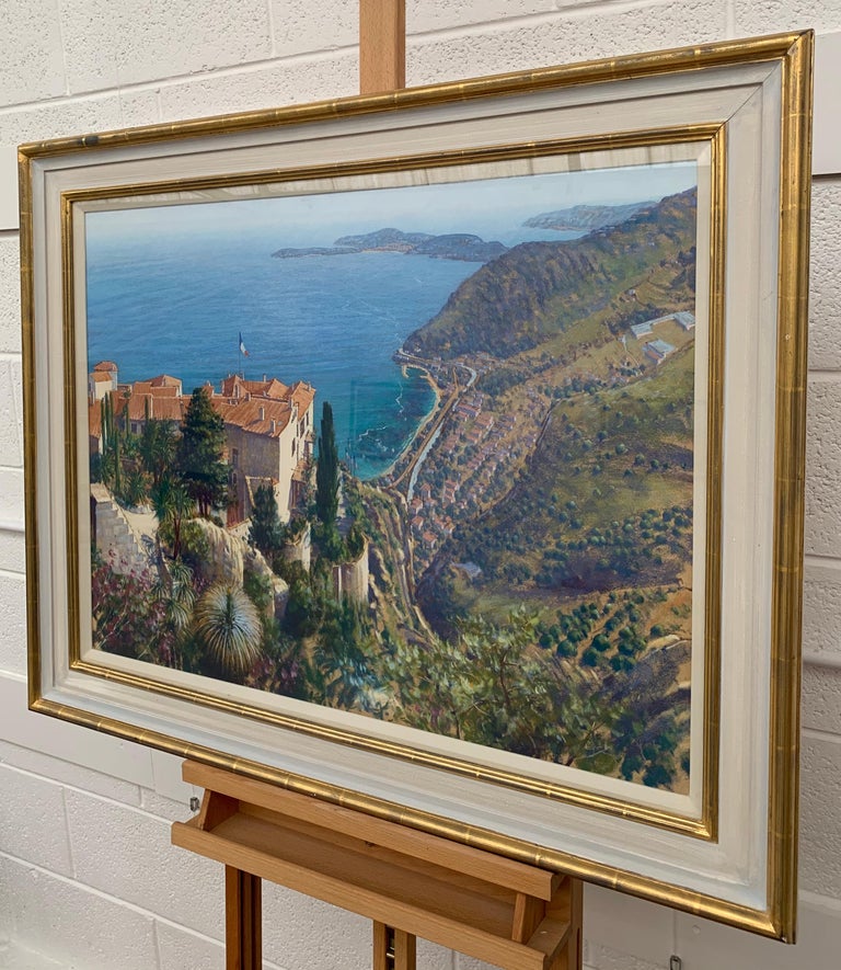 Lionel Aggett - Eze Cote d'Azur French Riviera Landscape Pastel Art ...