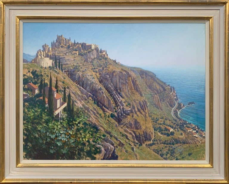 Lionel Aggett - Eze Cote d'Azur French Riviera Landscape Pastel Art ...