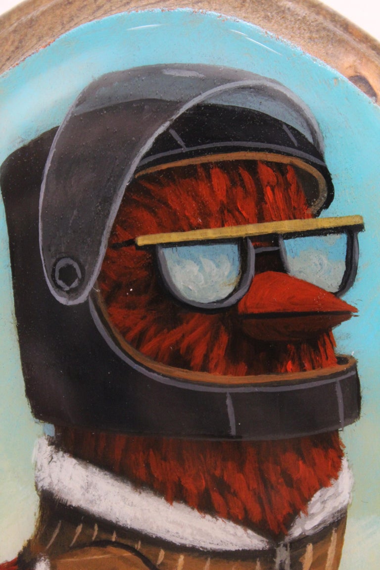 Nathan Durfee - "Autobahn Cardinal" original oil painting, pop ...