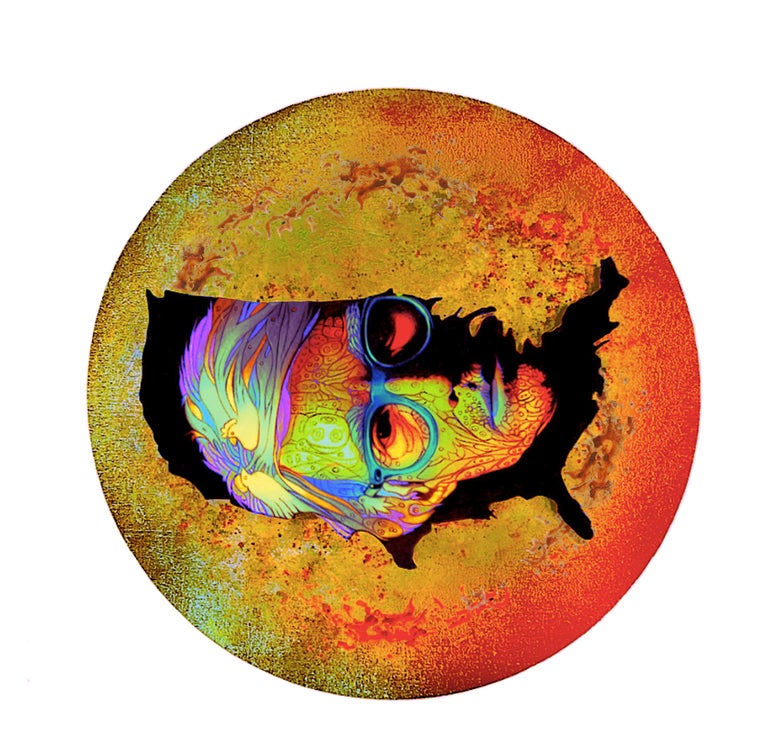 Pablo Caviedes - Andy Warhol's portrait "On The Map" - Digital Art ...