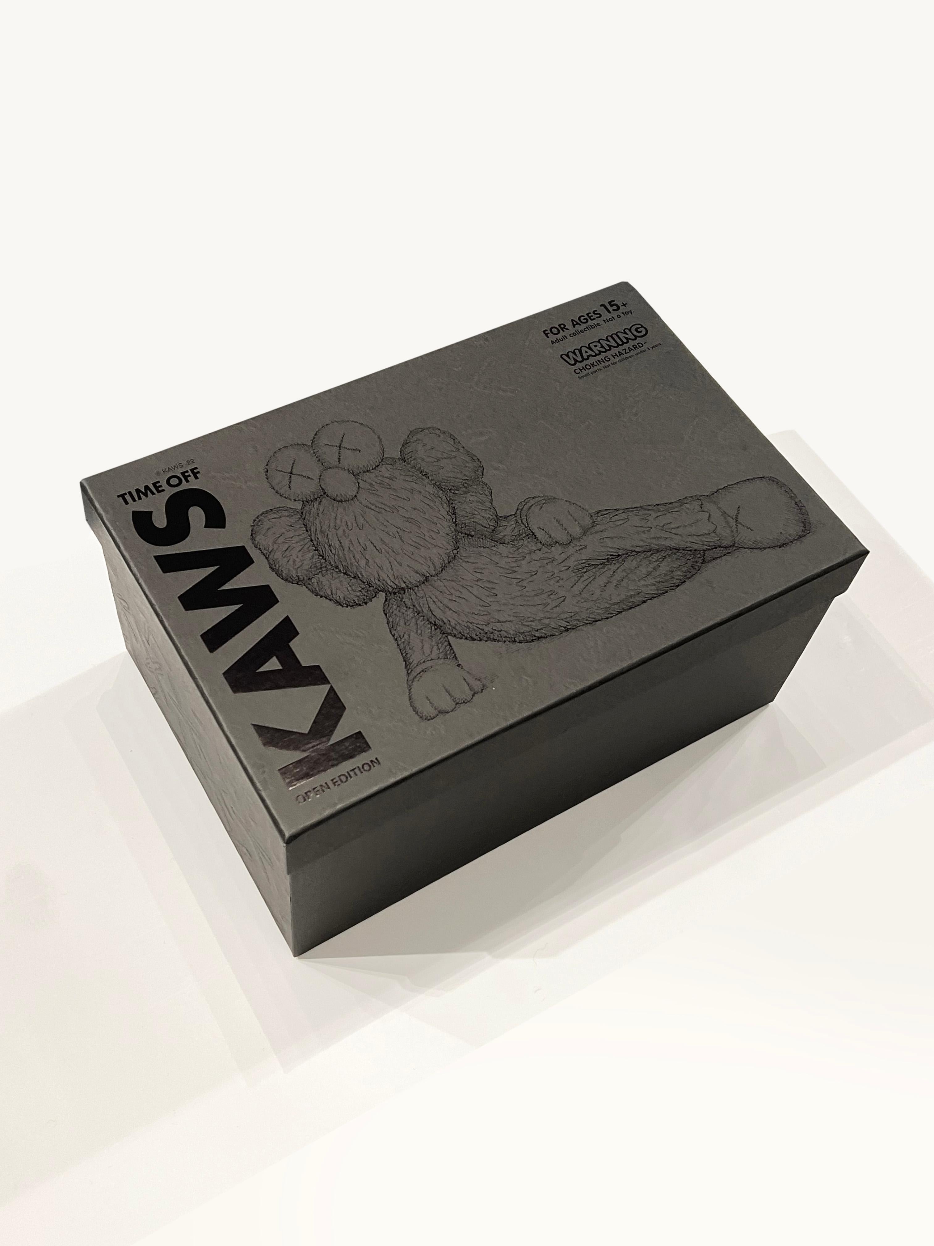 KAWS - KAWS 'TIME OFF' Black Vinyl Toy Figure, 2023 For Sale at 1stDibs