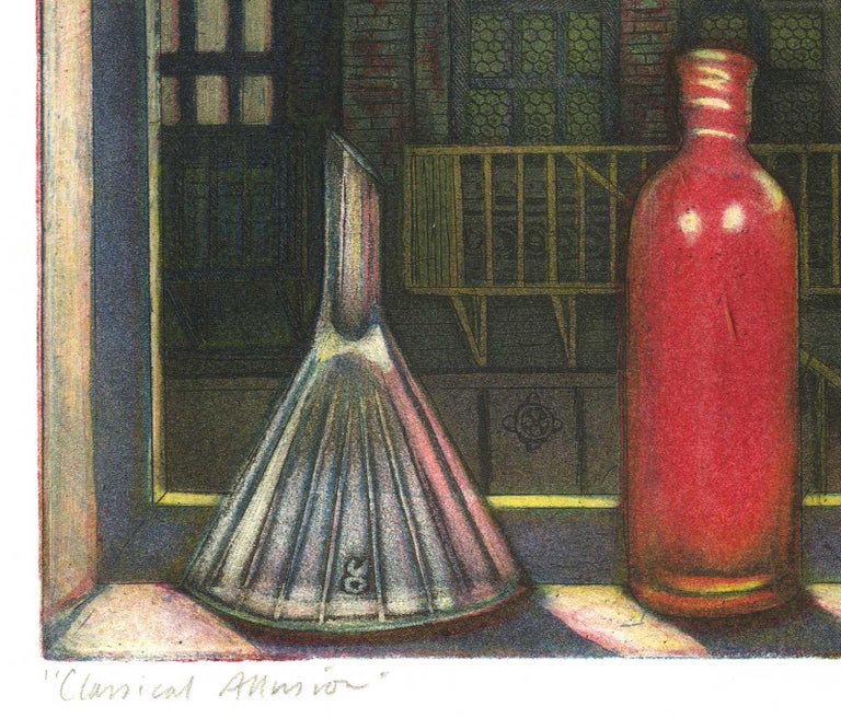 Mary Teichman - Classical Allusion (still life of objects sitting on ...