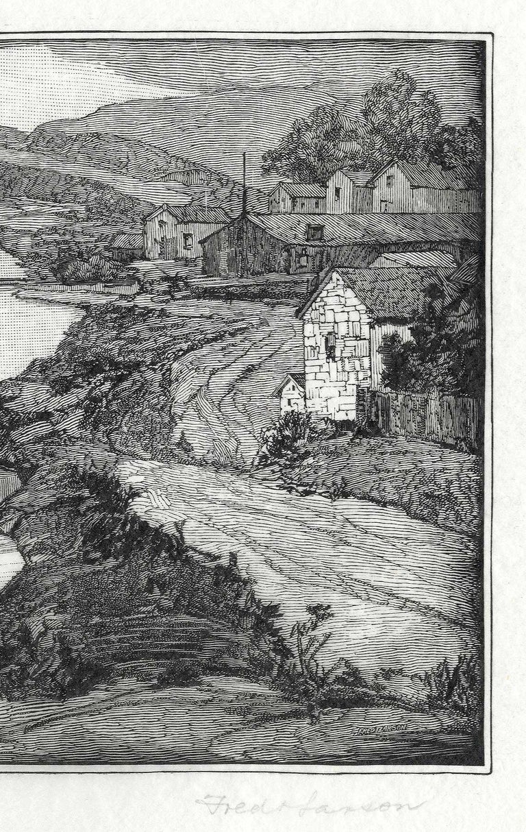 Fred Larson - Harbor at 1stDibs