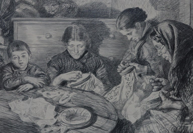 Charles Paul Renouard - The Sewing Circle - French 1900 art interior ...