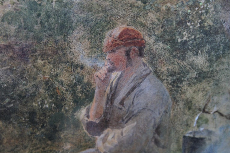 Henry George Hine - Gipsies Around a Camp Fire - British art Victorian ...