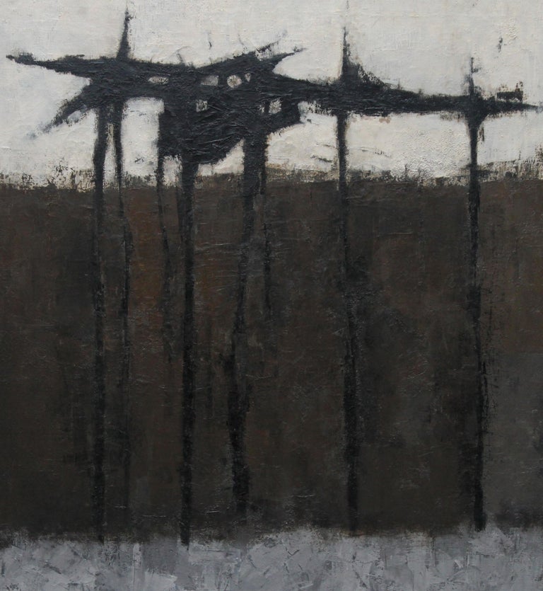 John Scott - Dark Trees - British Abstract Expressionist art exhibited ...