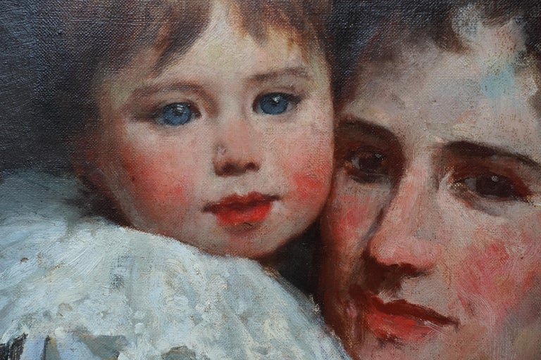 William Henry Margetson - Portrait of Florence Parkinson and son ...