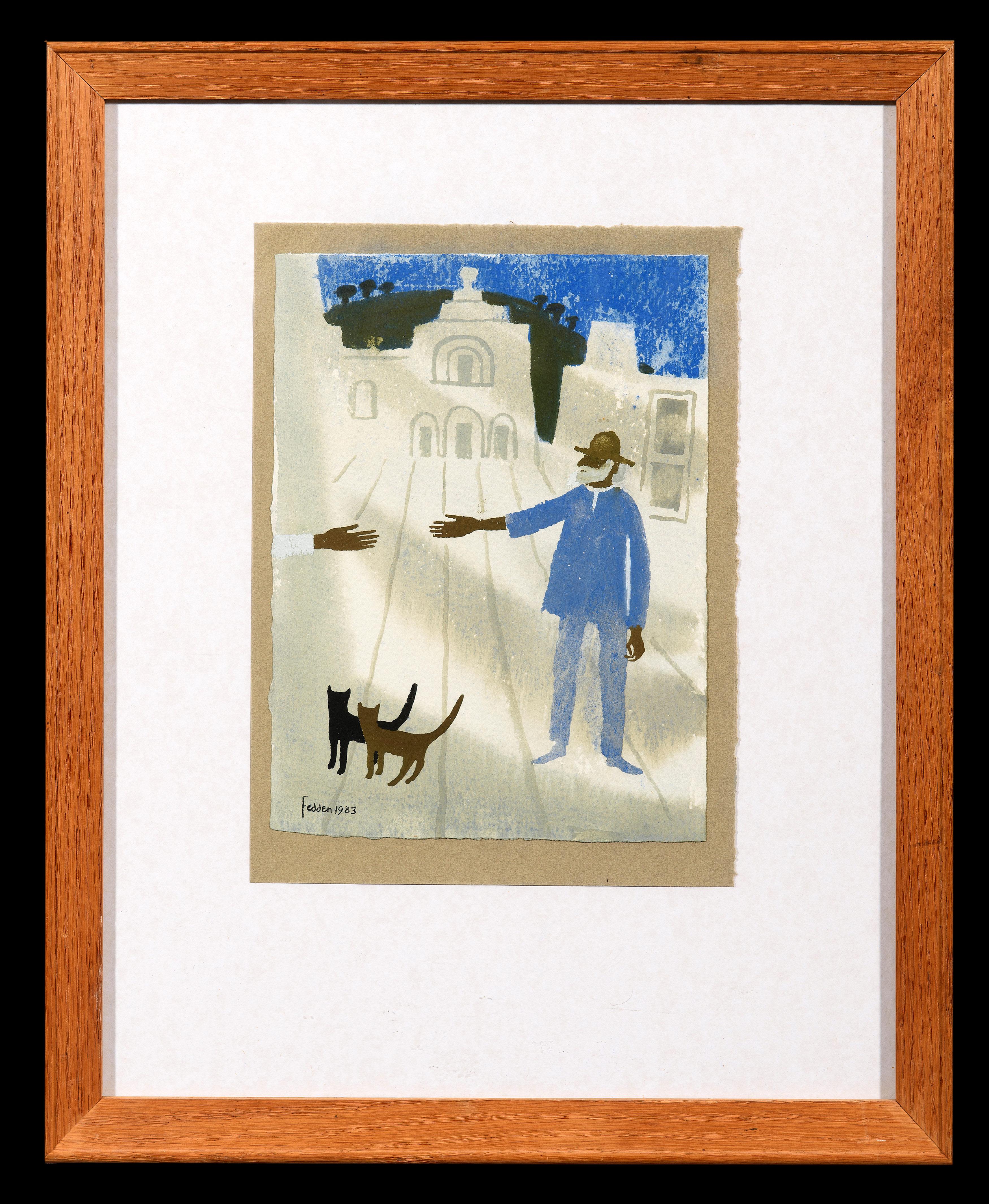 Mary Fedden - Mary Fedden 1970 watercolour Moonlight at Cappadocia ...