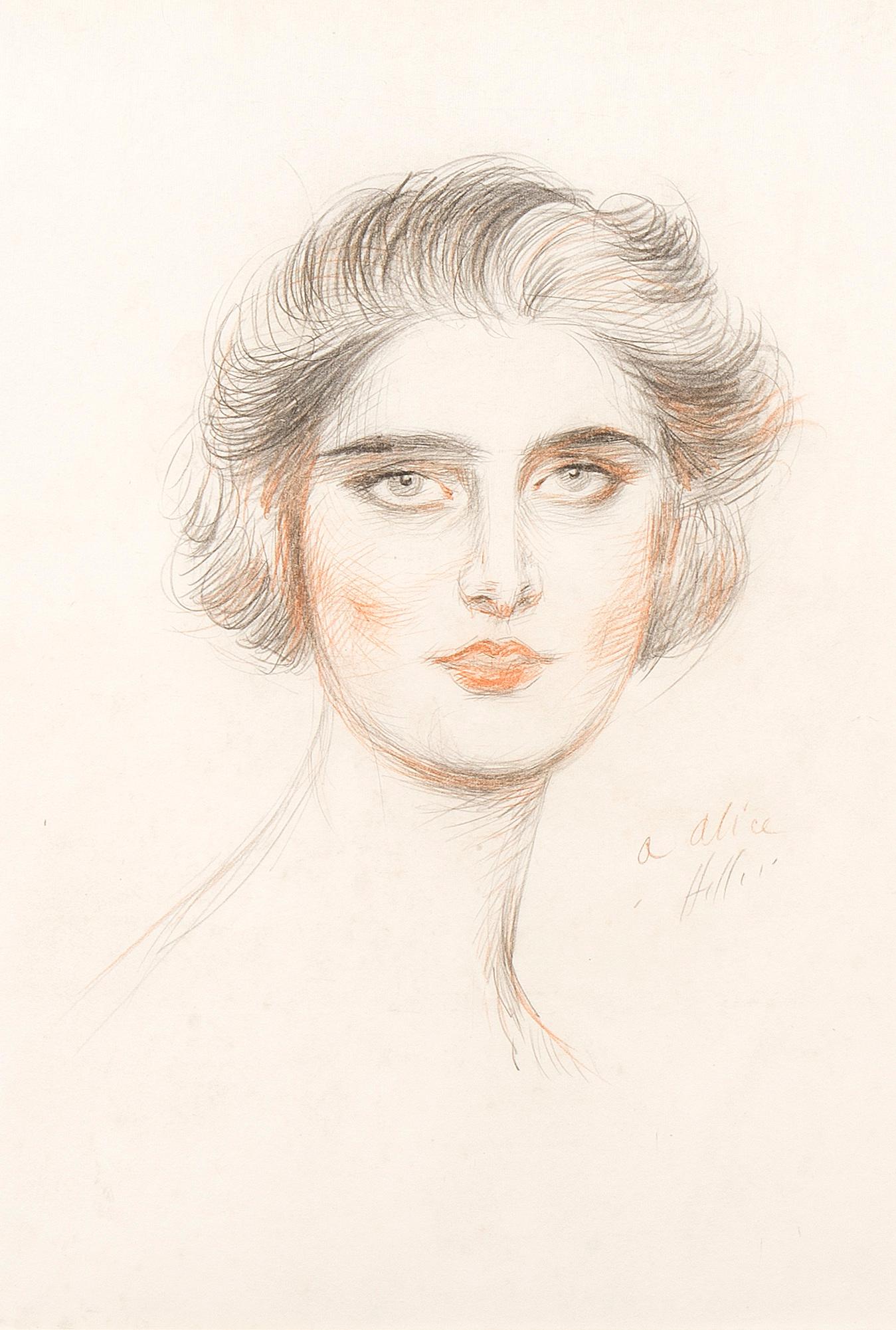 Paul César Helleu - Portrait of a Young Woman For Sale at 1stDibs ...