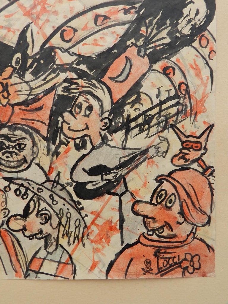 Bruno Locci - Carnival Sketch by Bruno Locci Italian 20th Century ...