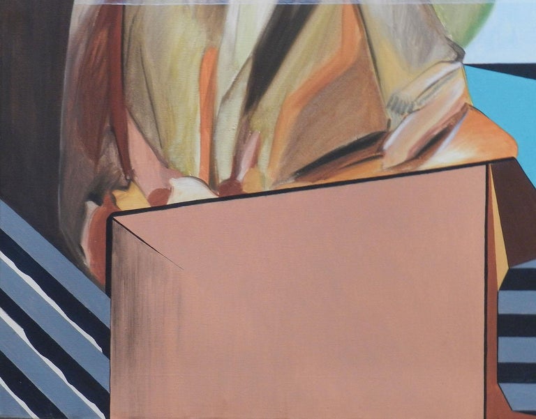 Mario Rossello - Abstract Cubist Painting by Mario Rossello Italy 1965 ...