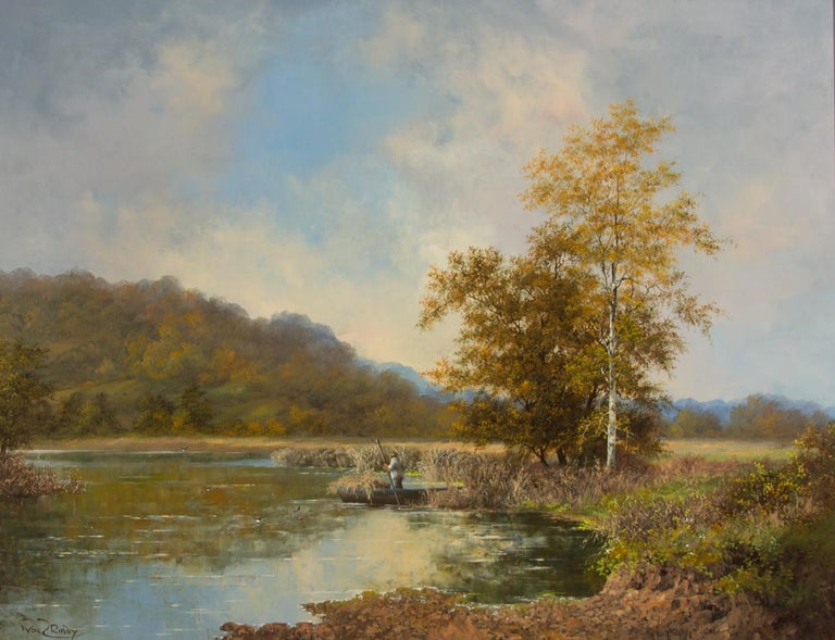 Unknown - Noel Ripley (b.1944) - 20th Century Oil, River Landscape with ...