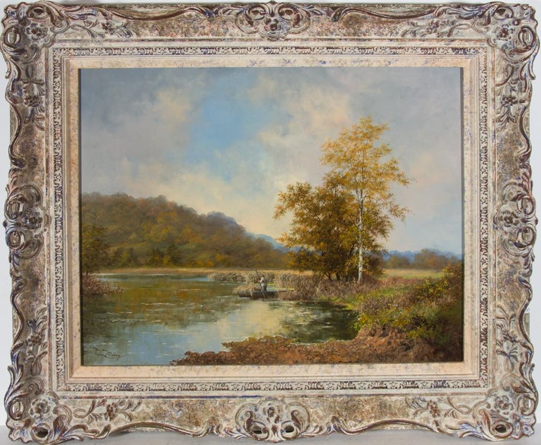 Unknown - Noel Ripley (b.1944) - 20th Century Oil, River Landscape with ...