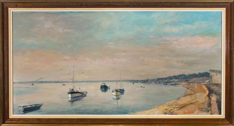 Unknown - Phyllis Morgans RGI (1911-2001) - 20th Century Oil, Moored ...