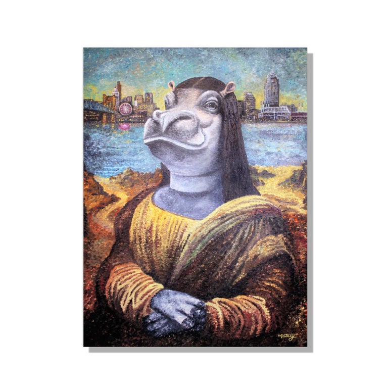 Greg Matsey - Fiona Lisa, Fiona the Hippo, Pointillism, Impressionism ...