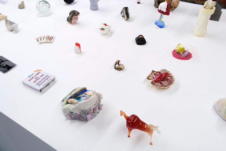 Chavis Marmol - Langosta (contemporary art, sculpture, bronze, porcelain) For Sale at 1stDibs