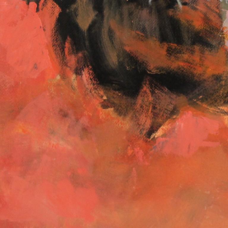 Jeffrey A. Dering - Desert Stallion, Landscape Impressionism, Oil ...