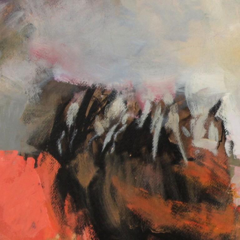 Jeffrey A. Dering - Desert Stallion, Landscape Impressionism, Oil ...