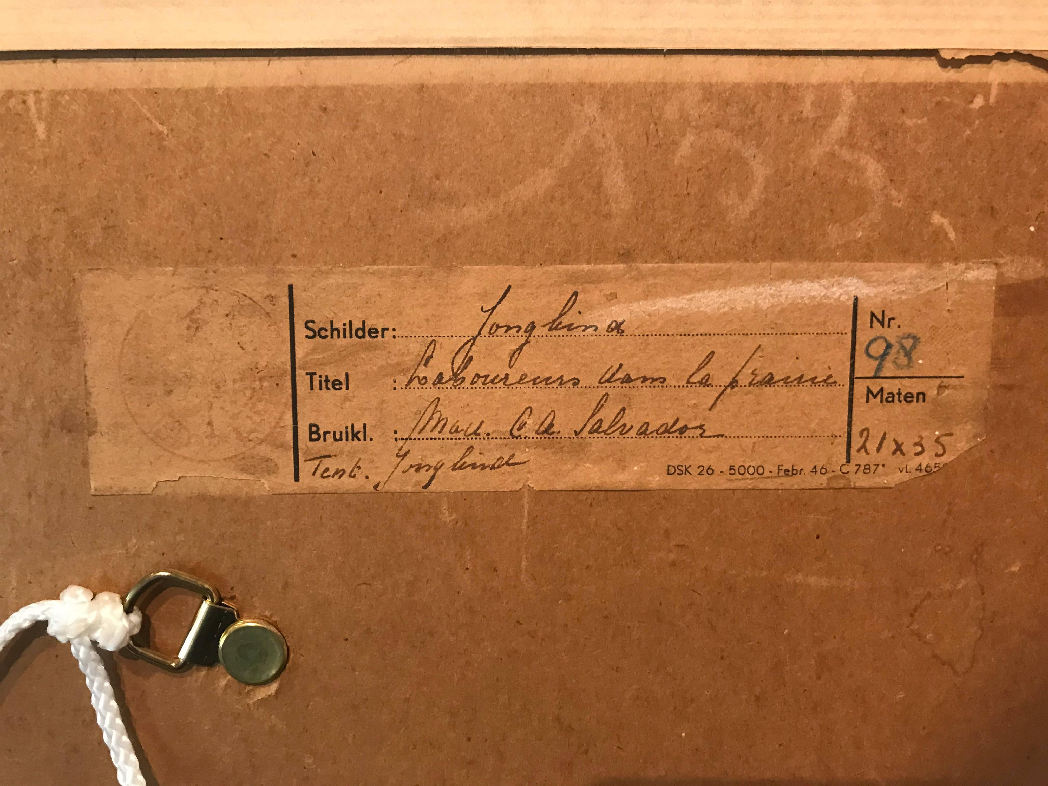 Johan Barthold Jongkind - Paysans au labour près de Nevers at 1stDibs